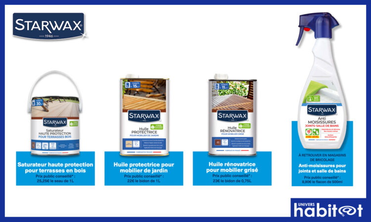 Starwax présente ses produits d’entretien biosourcés pour le bois et son nouveau spray anti ...