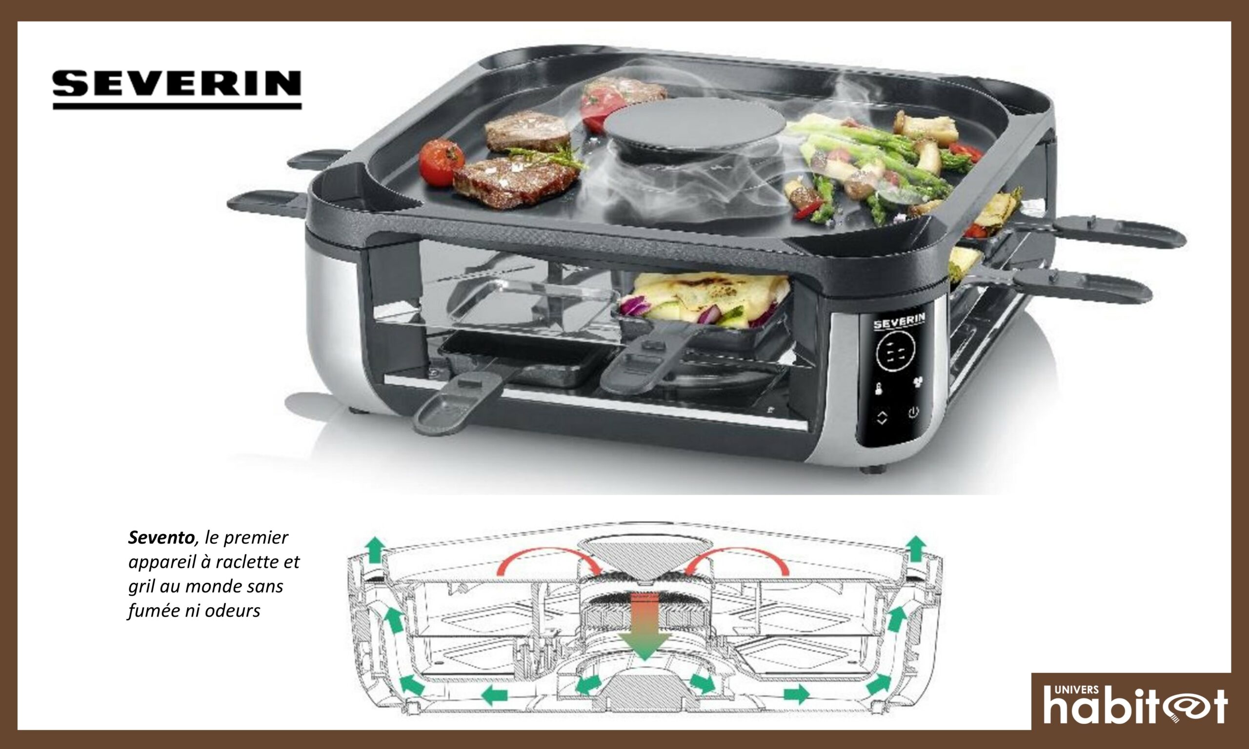 Severin lance Sevento, le premier appareil à raclette et grill au monde ...